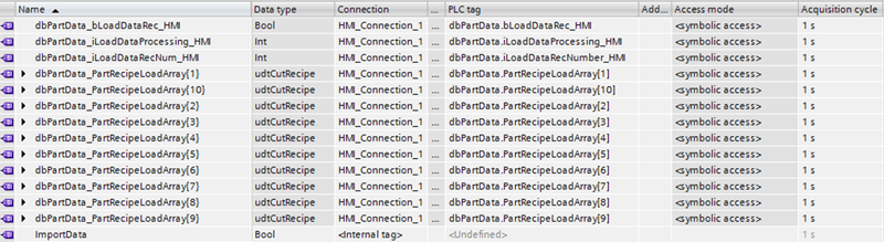 Importing Csv Recipe Files Into Siemens Hmi And Iteratively Downloading Multiple Data Records